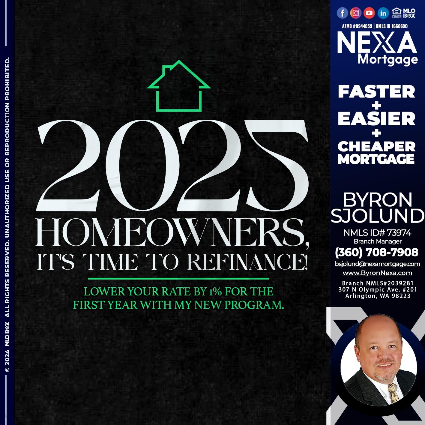 2025 HOMEOWNERS - Byron Sjolund -Branch Manager