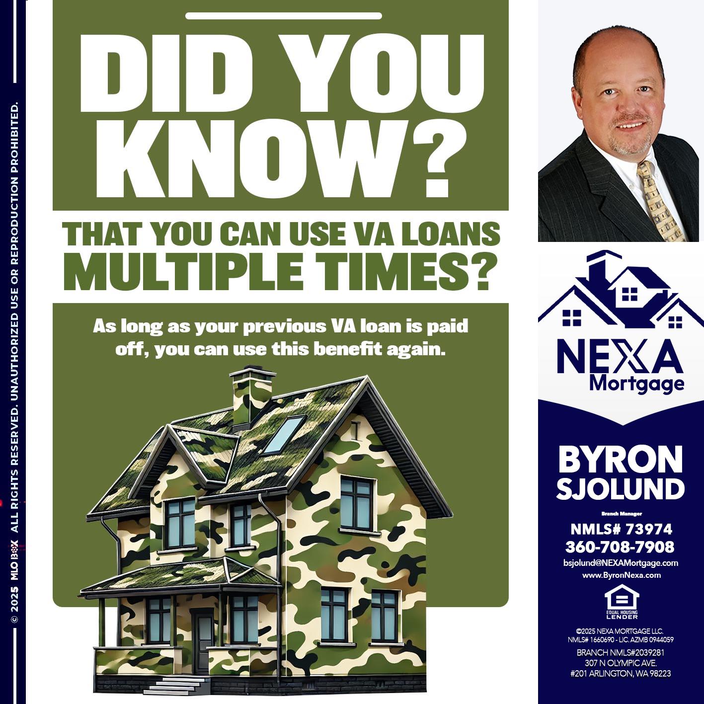 did you know - Byron Sjolund -Branch Manager